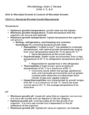 Microbio Exam two study guide answers - Microbiology Exam Two Study ...