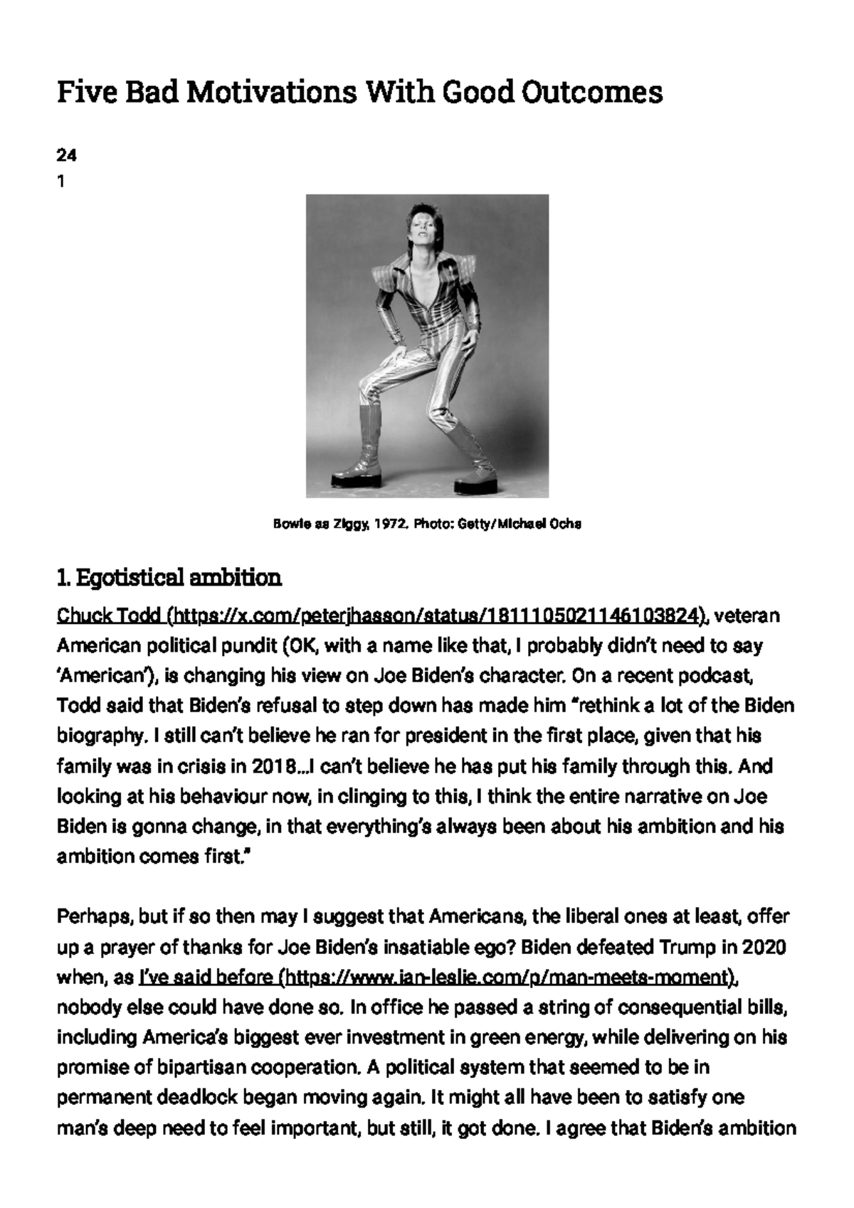 Five Bad Motivations With Good Outcomes - by Ian Leslie - Five Bad ...