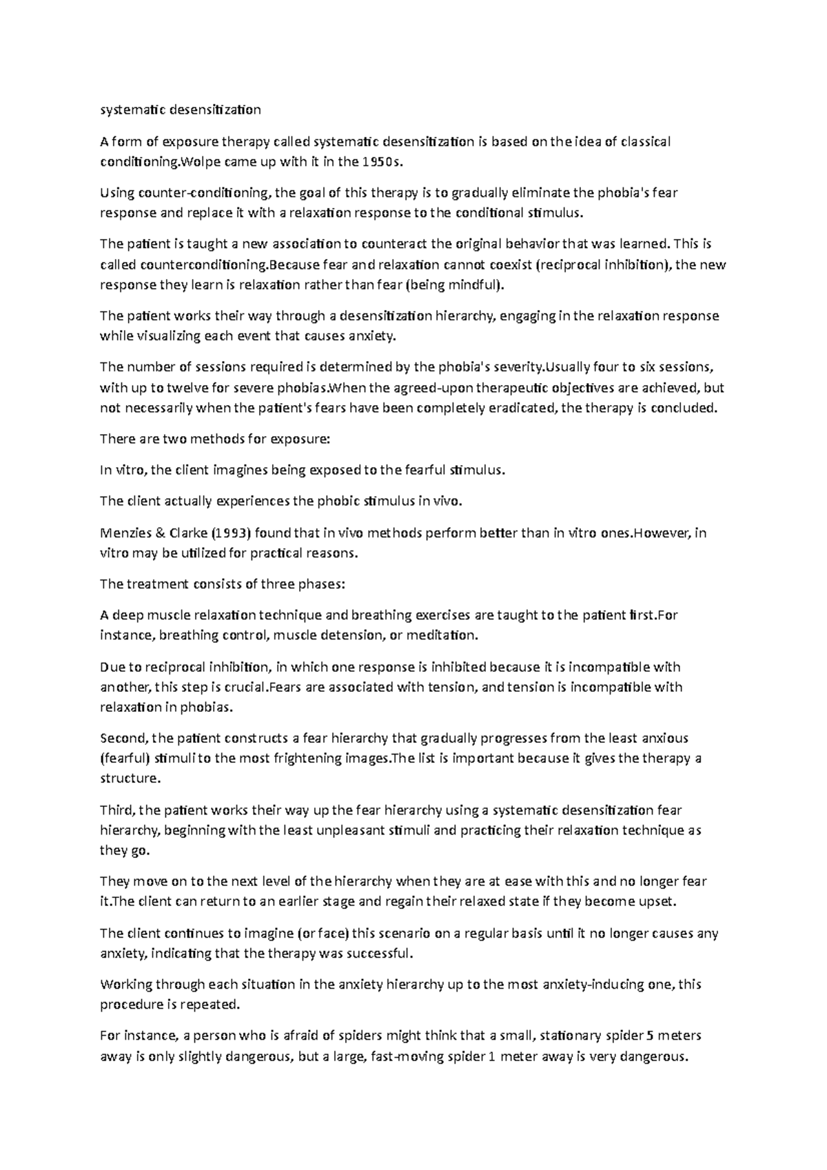 Systematic desensitization - Using counter-conditioning, the goal of ...