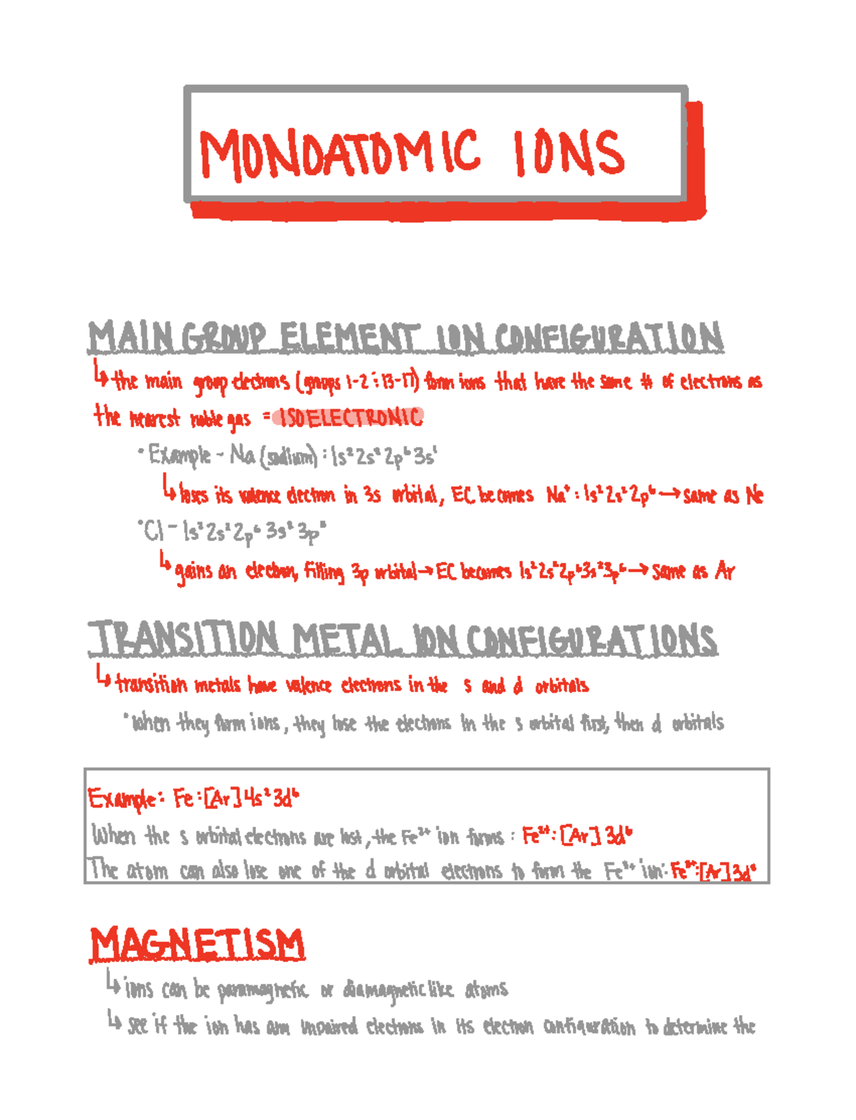 Monoatomic Ions - Dr. Greene - MONOATOMIC IONS Footsteps gegoddt gg n I ...