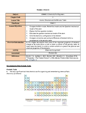 Chem 12 Module 3 - Part 2 - Lecture Materials - Module 3 (Part 2 ...