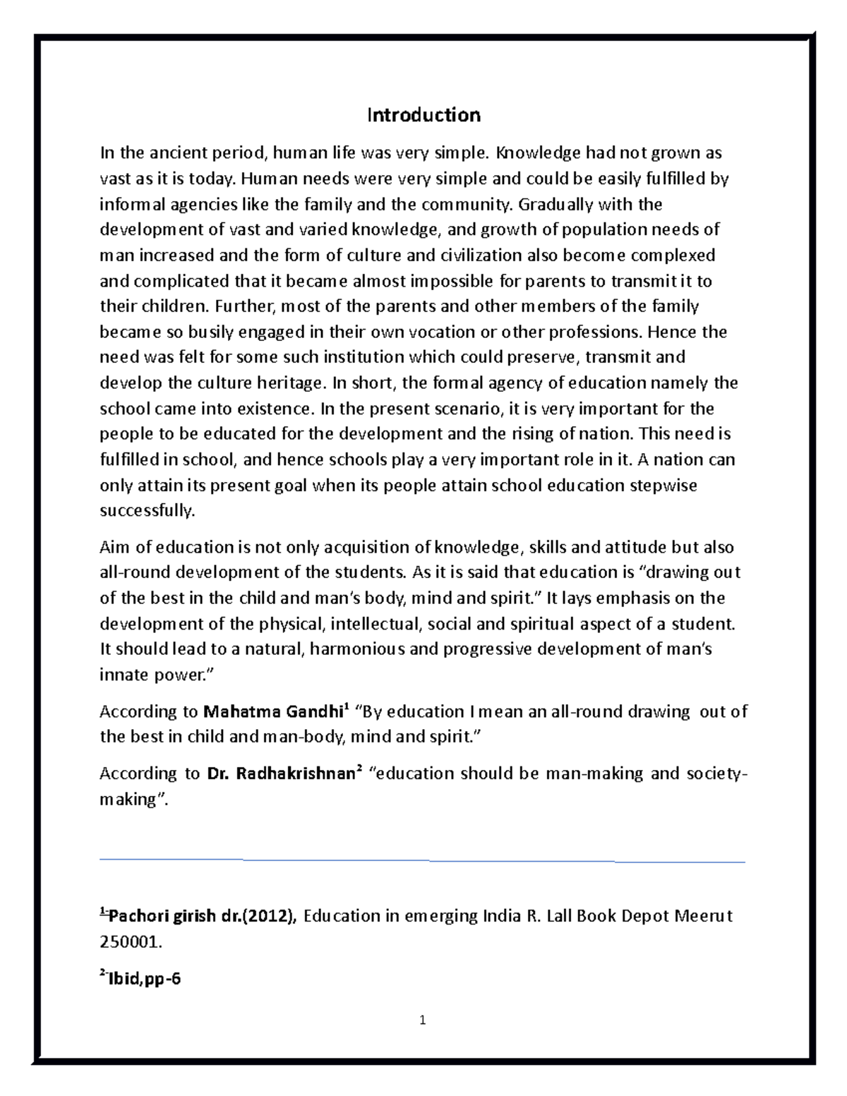 Intro - This is just an example of the document - Introduction In the ...