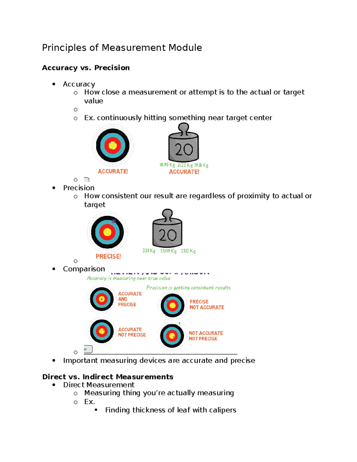 Instrumentation Unit (lab 1 OLM) - Principles of Measurement Module ...