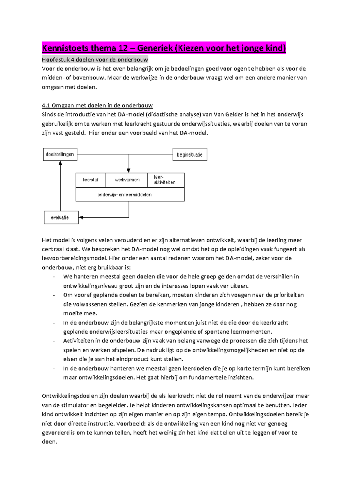 Samenvatting thema 12 generiek - Kennistoets thema 12 – Generiek ...