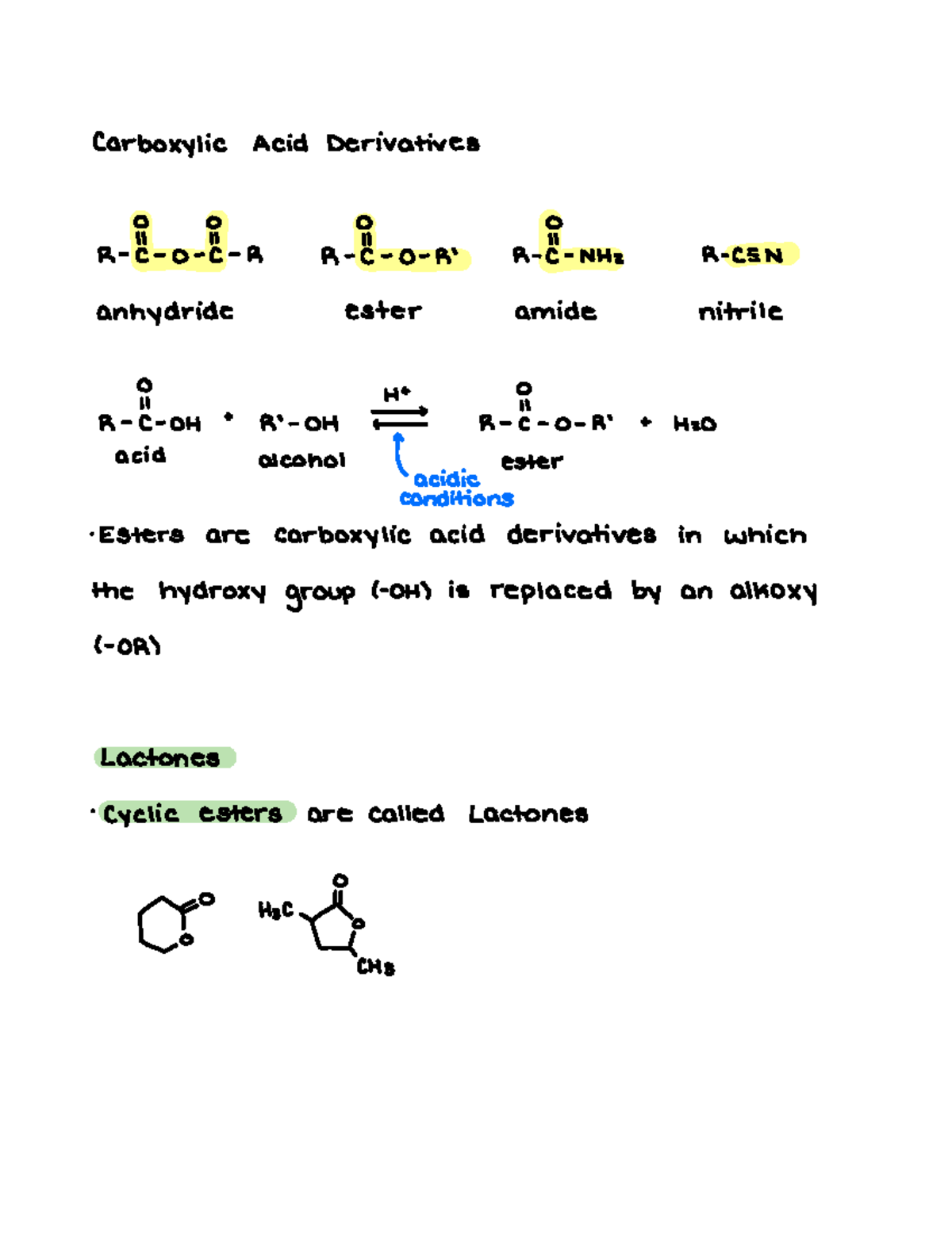 Carboxylic Acid Derivatives - Carboxylic Acid Derivatives R É o É R R É ...