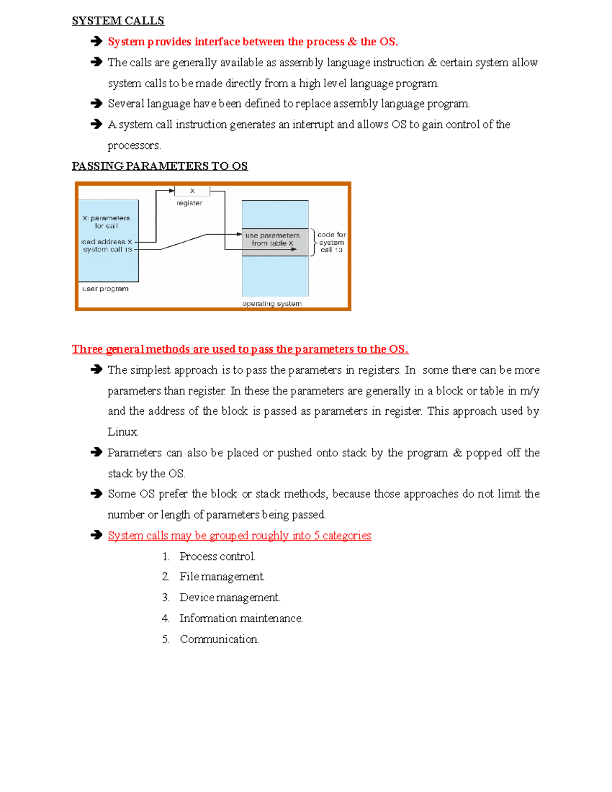 System Calls-unit 1 - SYSTEM CALLS System provides interface between the process & the OS. - Studocu