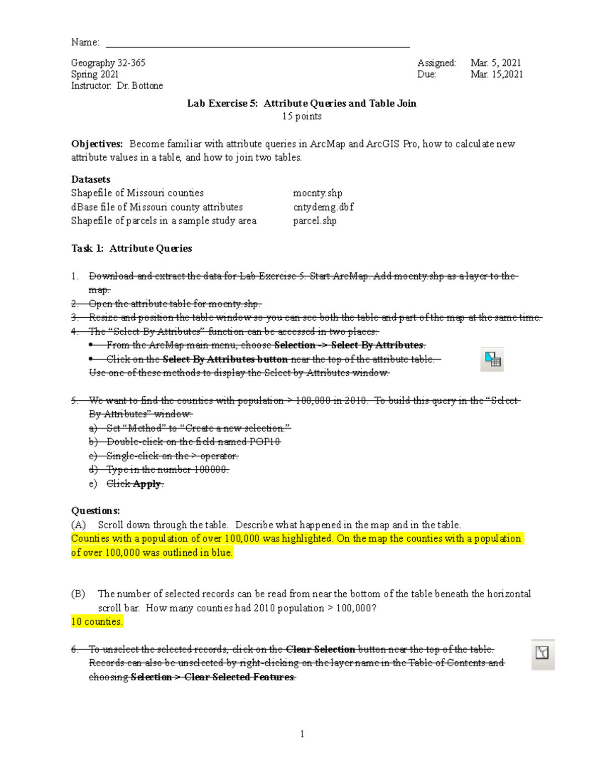 Lab 5 instructions - professors name is Ethan Bottone - Name: - Studocu