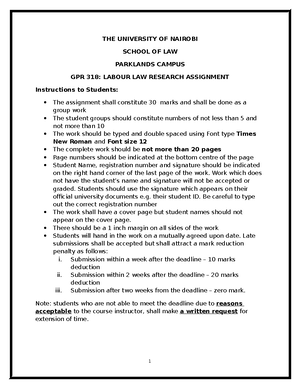 Labour law - Labor law comprehensive lecture notes - LABOUR LAWS IN ...