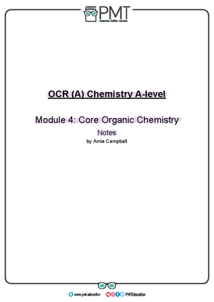 Summary Notes- A Level Chemistry - OCR (A) Chemistry A-level Module 2 ...