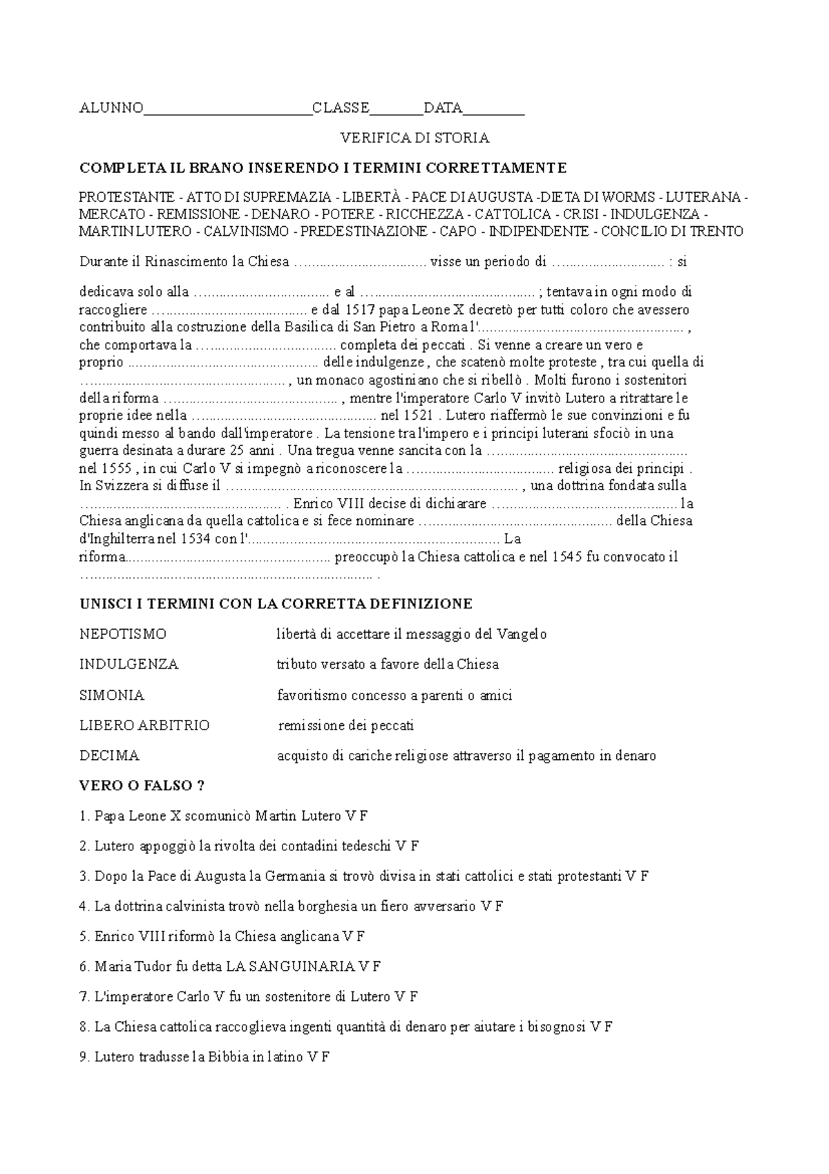 Verifica Storia - Storia Greca - UniMe - Studocu