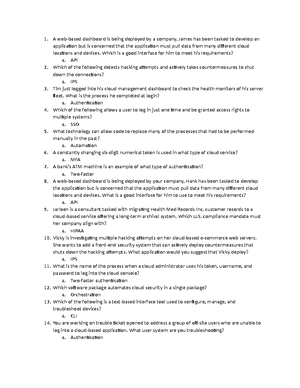 [Solved] Imagine you are working on an IT team designing a cloud ...