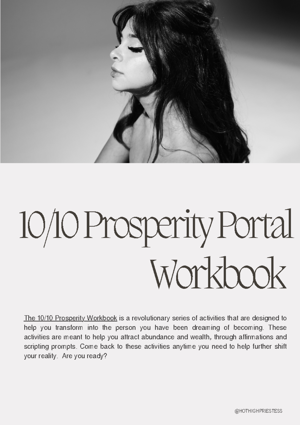 1010 Workbook - The 10/10 Prosperity Workbook is a revolutionary series ...