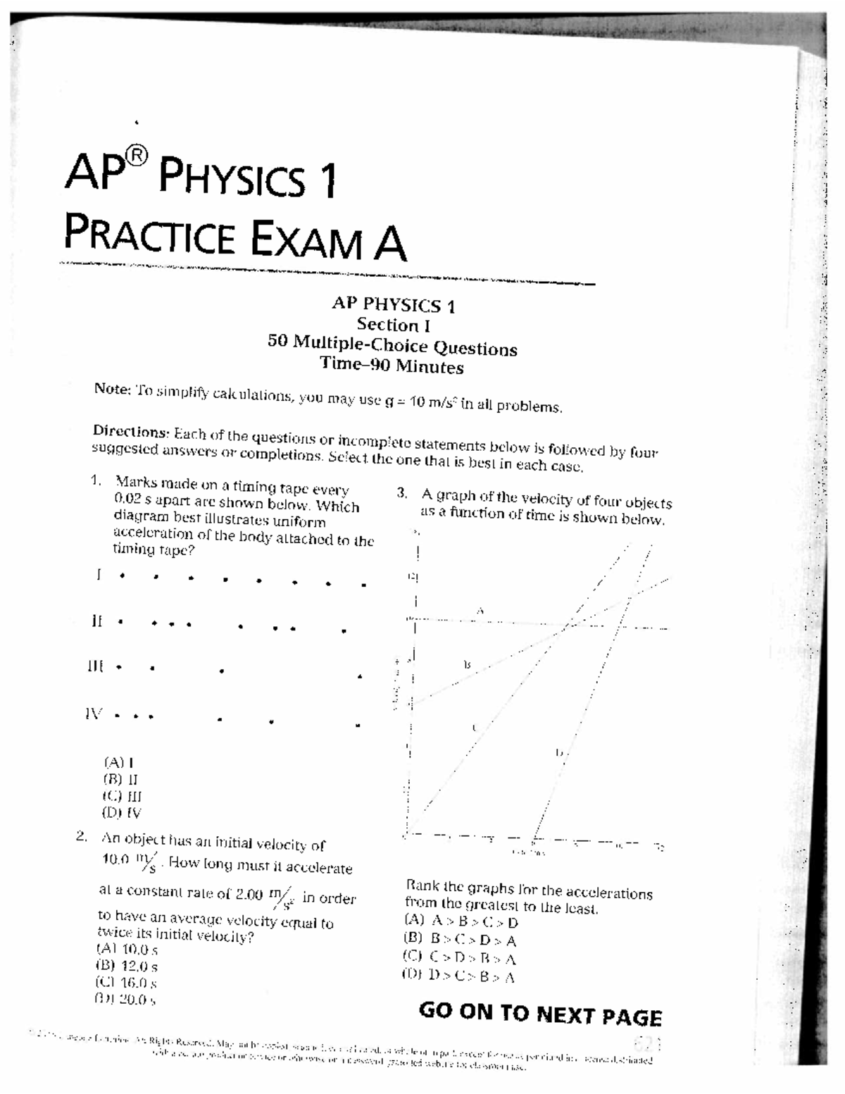 AP 1 Practice Exam - Studocu