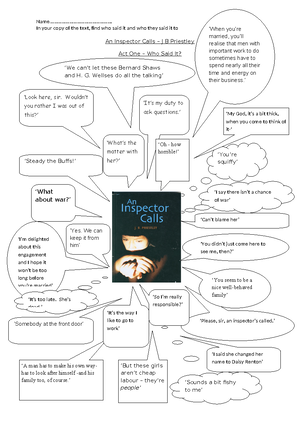 An Inspector Calls Historical and Social context-1 - GCSE Coursework An ...