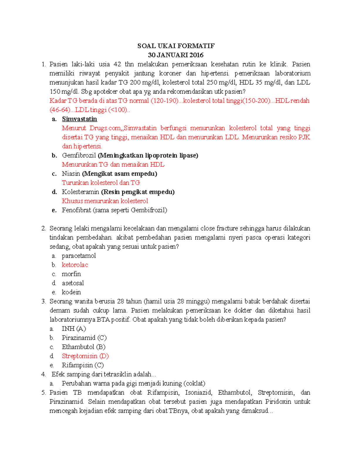 Formatif Januari 2016 - Kumpulan soal soal ukai - SOAL UKAI FORMATIF 30 ...