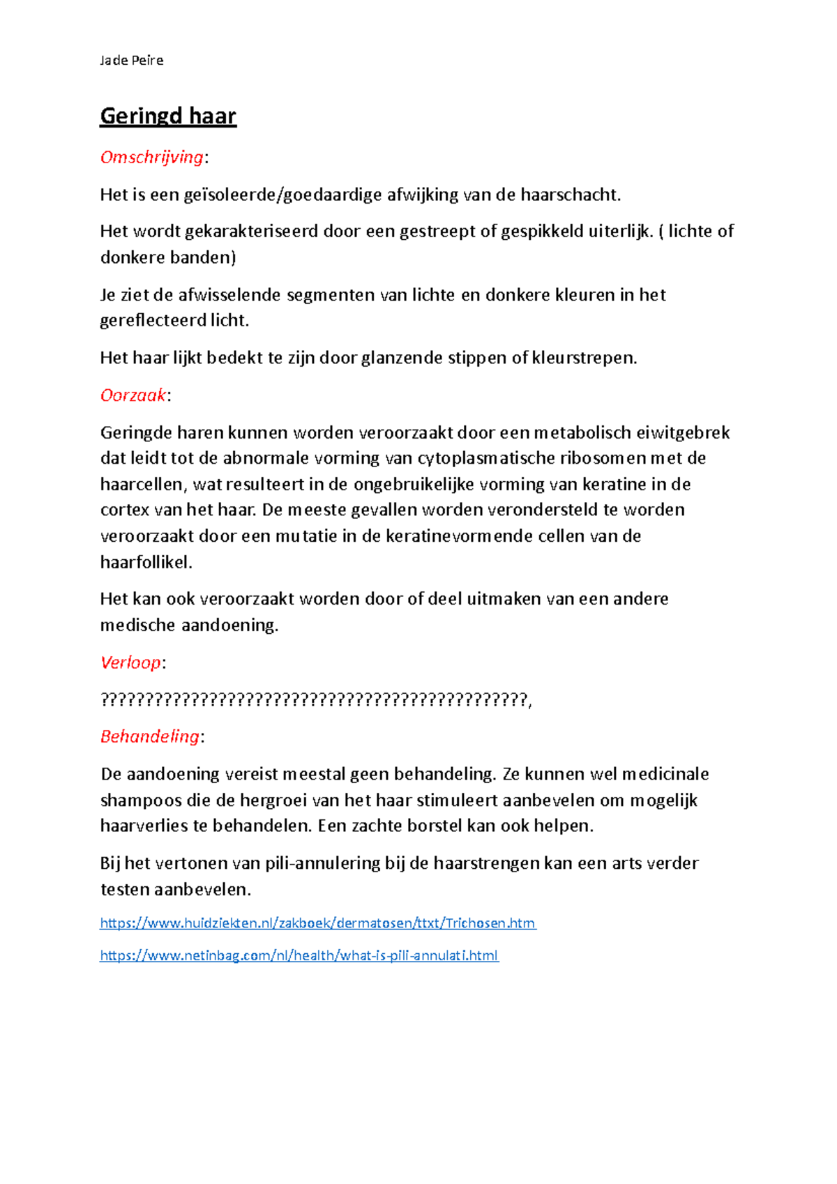 Haaraandoening haartooi - Geringd haar Omschrijving: Het is een ...