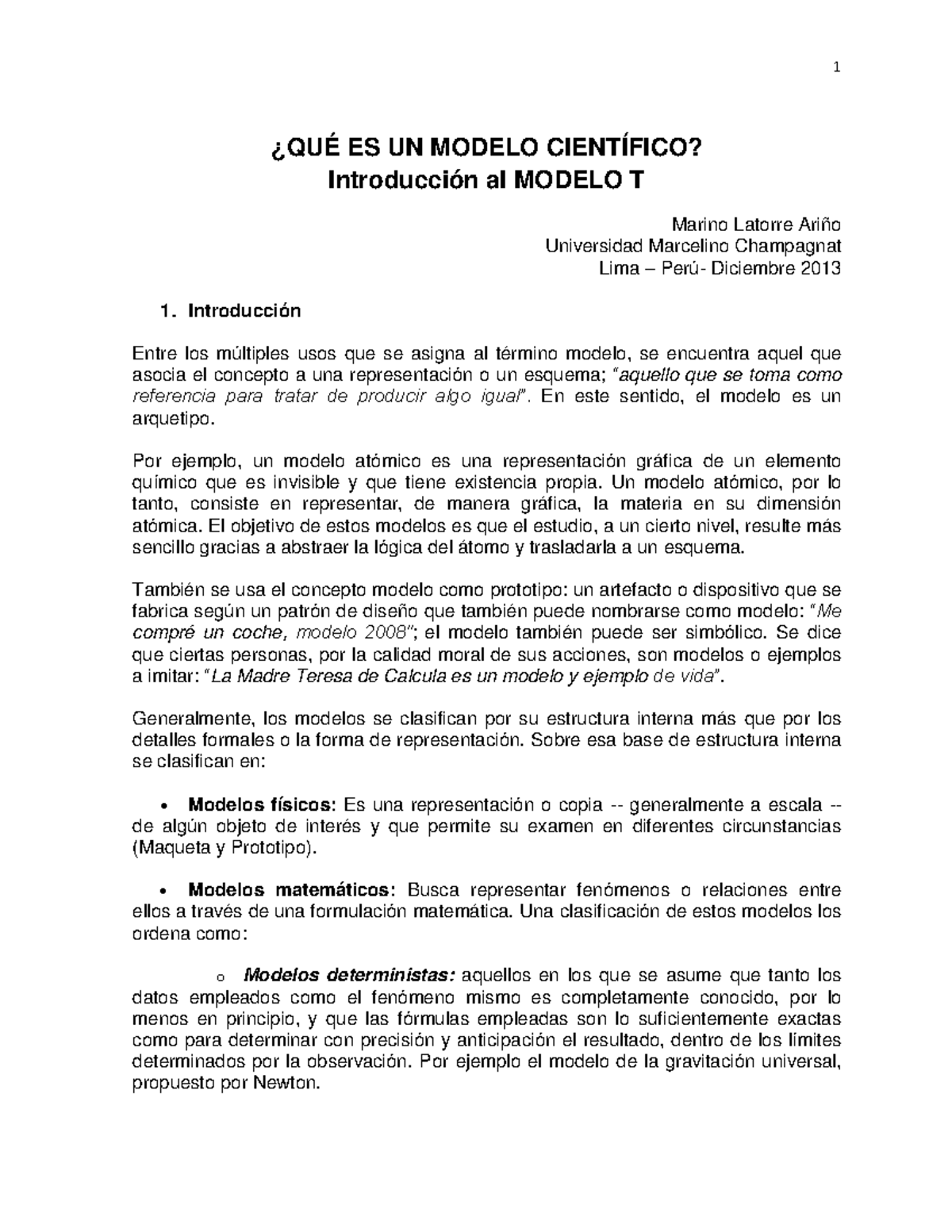 Que es un-modelo cientifico - ¿QUÉ ES UN MODELO CIENTÍFICO ...