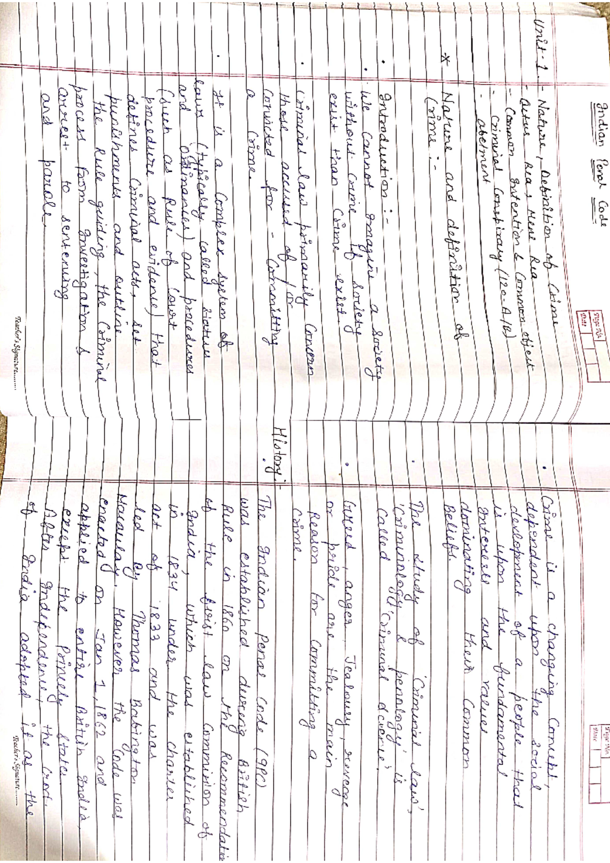 UNIT-1 IPC Crime, Common Intention And common Object, Punishment ...