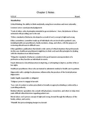 Chapter 13 Notes - Bryant - 12/8/22 Bryant Chapter 13 Notes Vocabulary ...