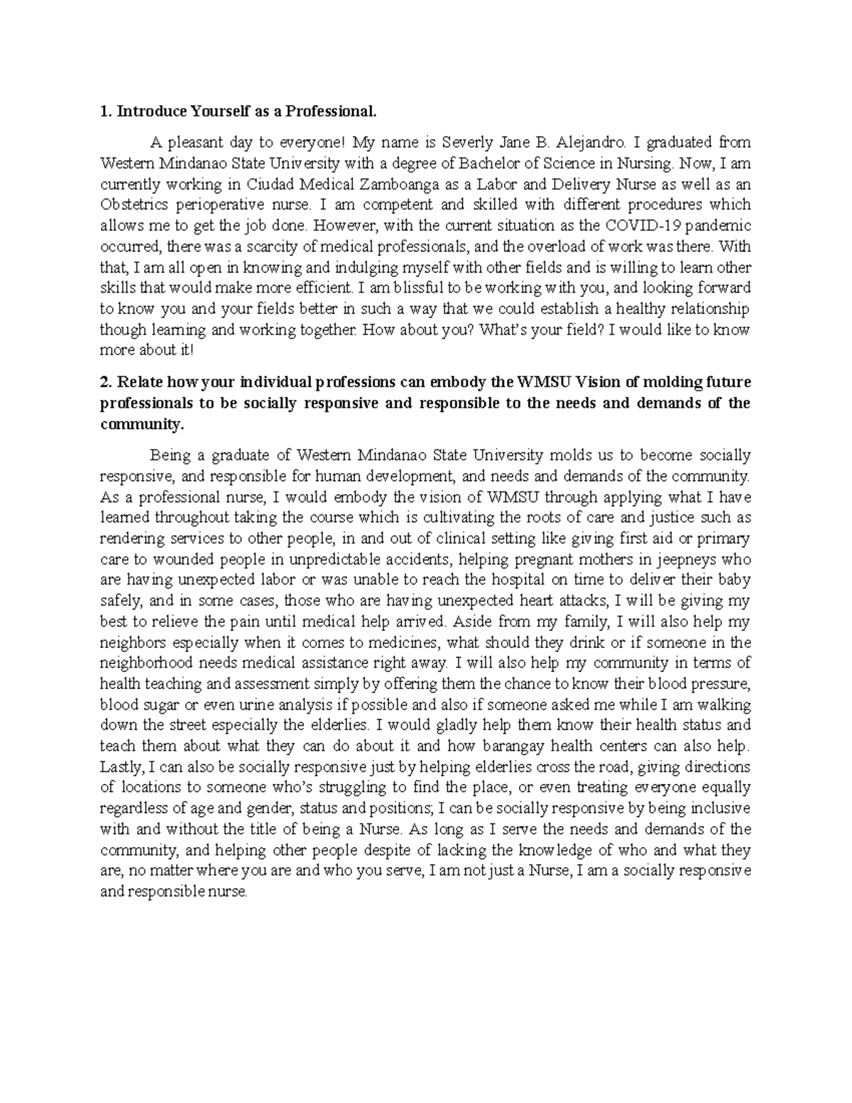 Alejandro EPIC4-task - EPIC - Introduce Yourself as a Professional. A ...