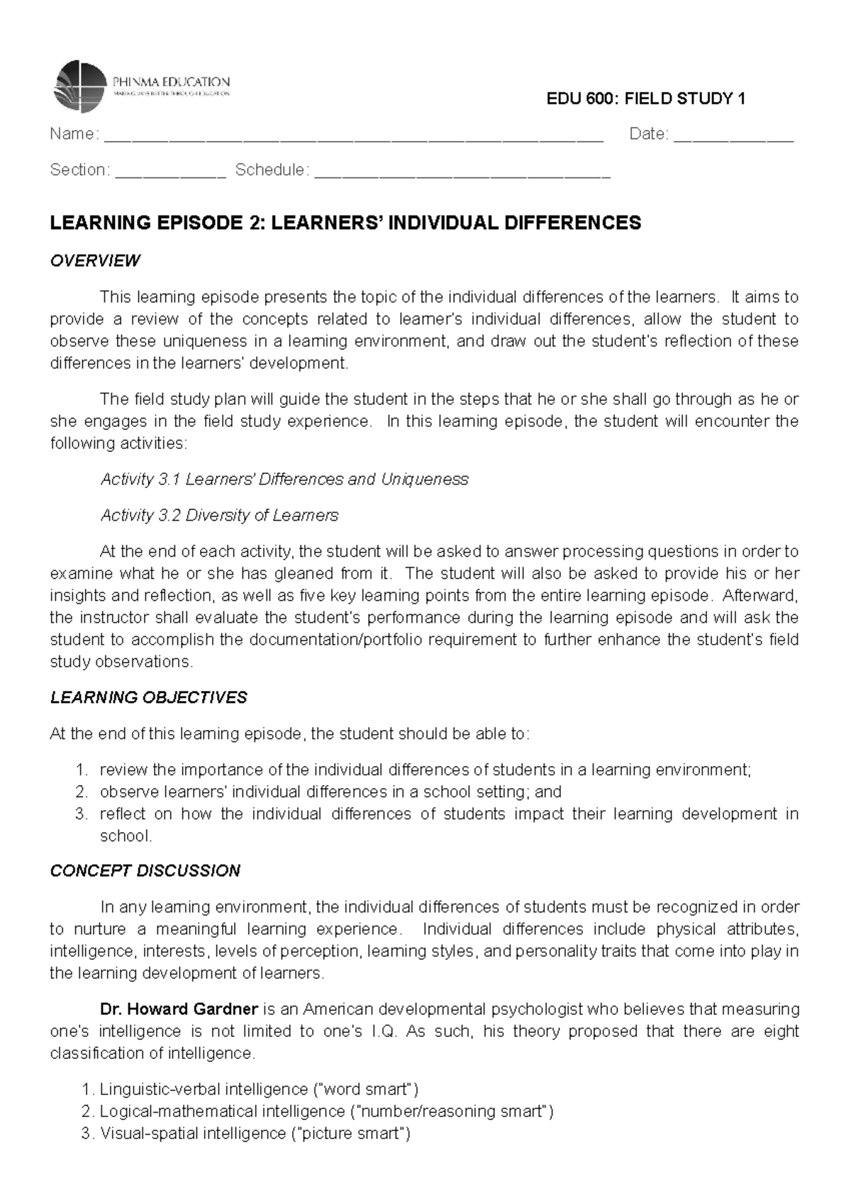 EDUCATION Learning- Episode-3 - Name