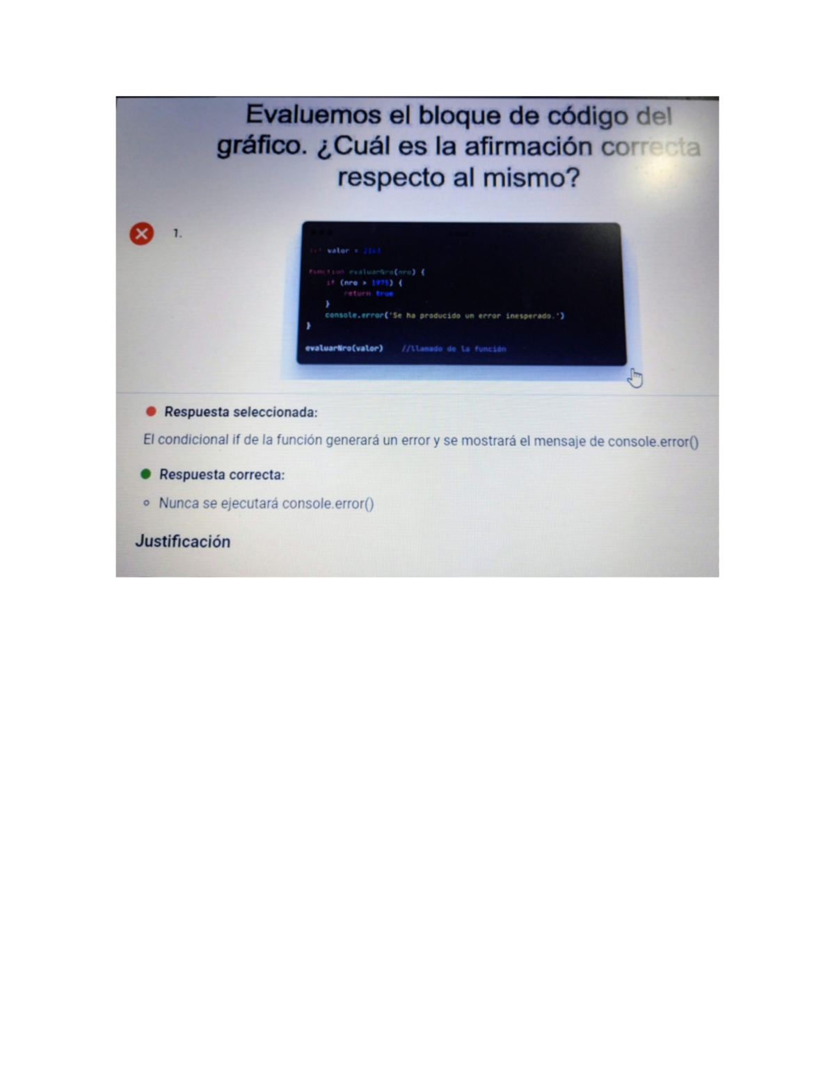 Final Interfaz De Desarrollo Evaluemos El Bloque De Código Del