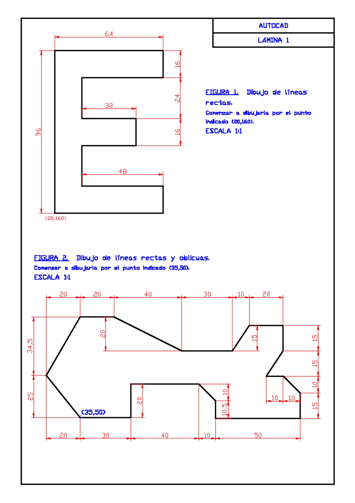Láminas de Auto CAD (1 de 3) - Tecnical Drawing - Studocu