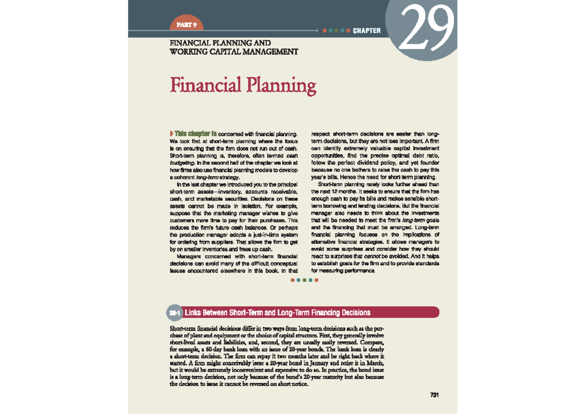 Chapter 10 Financial Planning l - International business - Studocu
