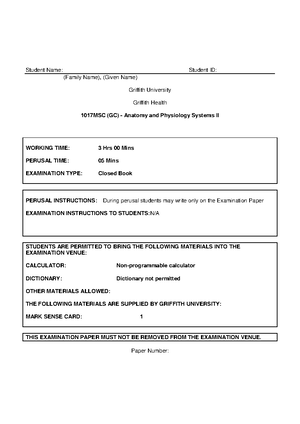 Anatomy Notes Semester 2 - Anatomy + Physiology Lectures Lecture 1 ...