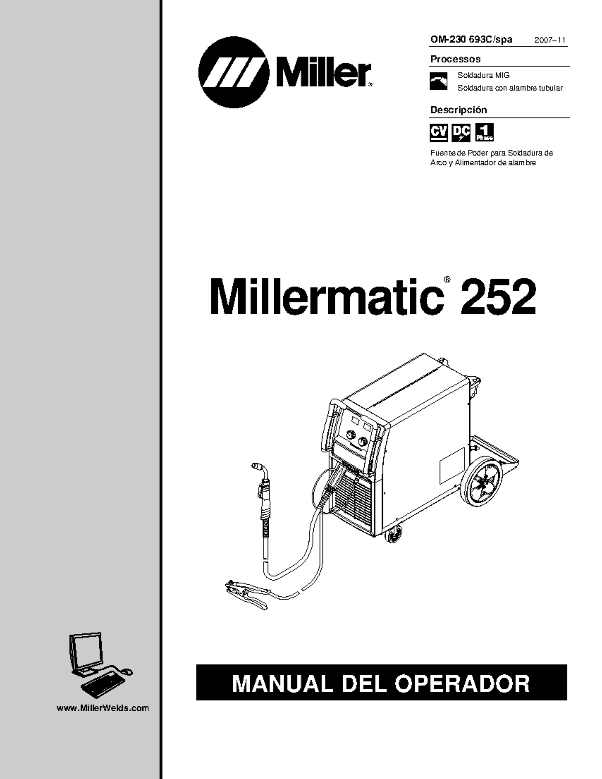 Millermatci 252 Manual - Processos Descripción Soldadura MIG Soldadura ...