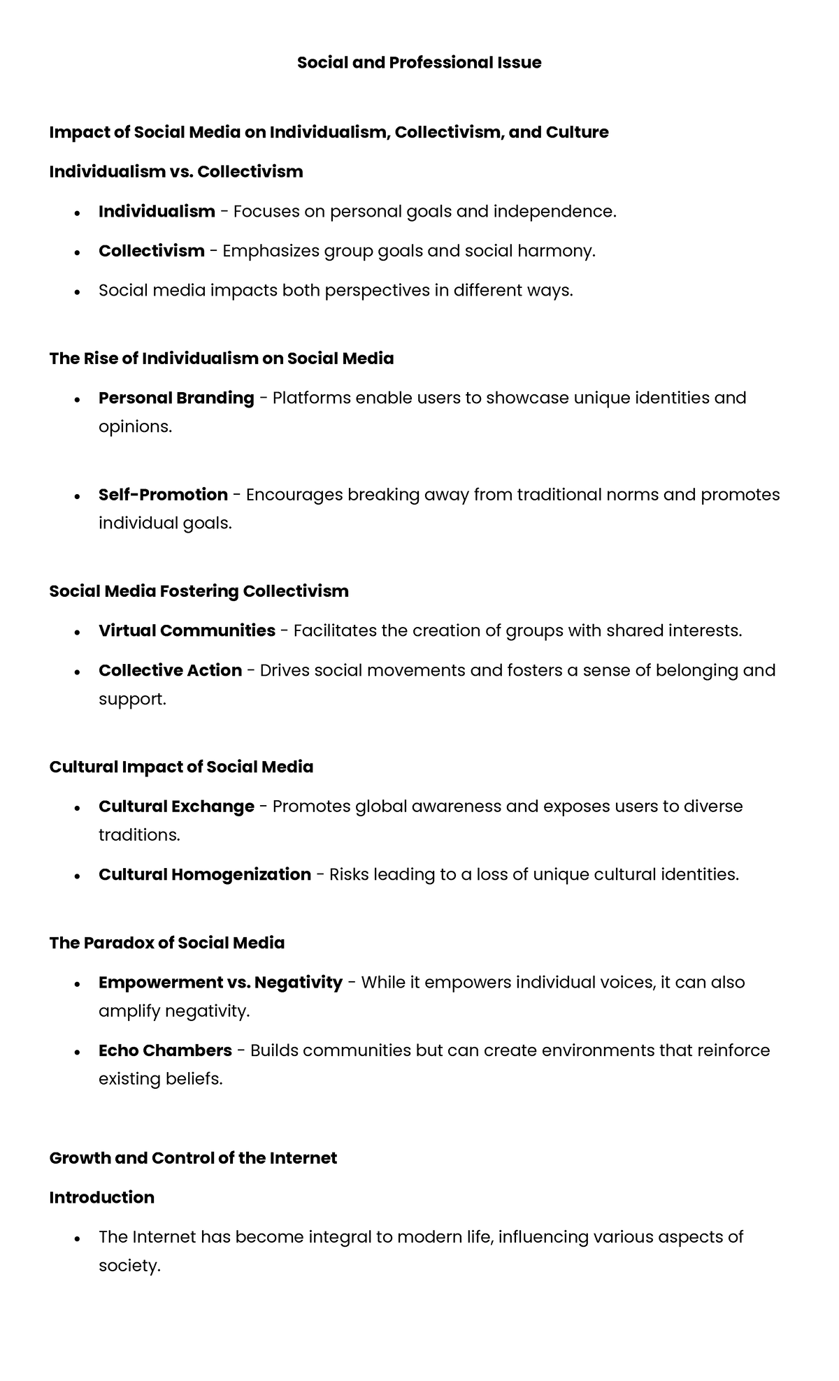 Reviewer - Social and Professional Issue - Social and Professional ...