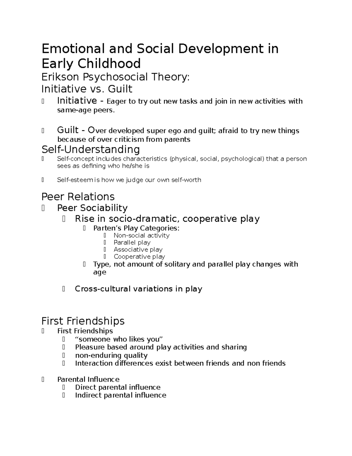 Ch. 8 Emotional and Social Development in Early Childhood - class ...