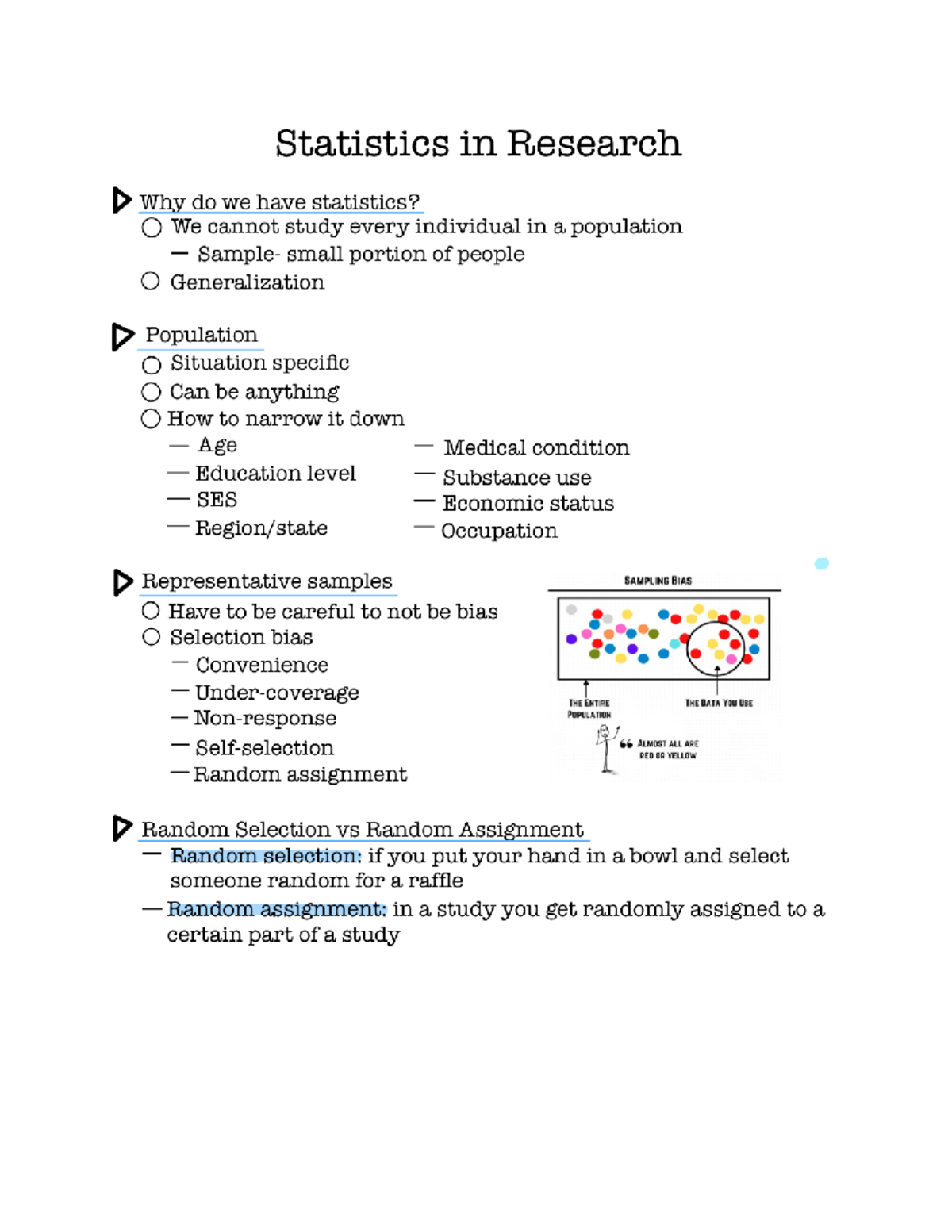 Statistics in Research - PSY215 - Studocu
