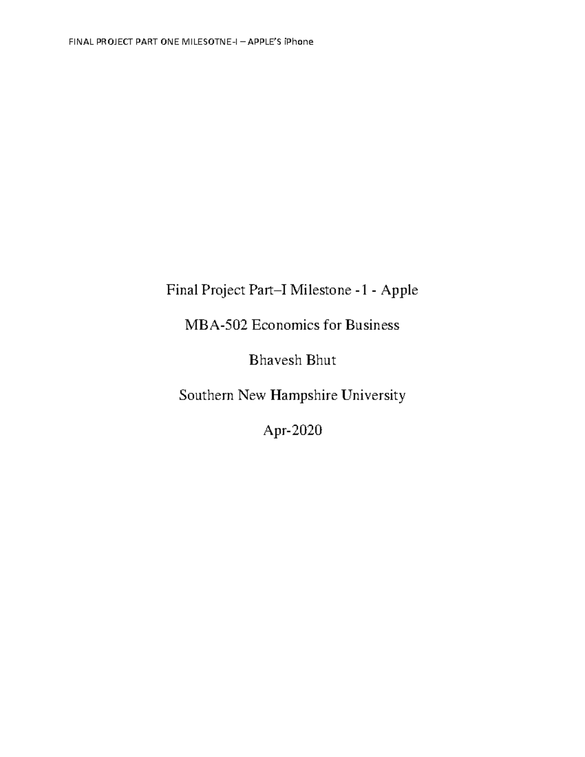 MBA 502 - Final Project Part-I - Apple - Warning: TT: undefined function: 32 Warning: TT ...