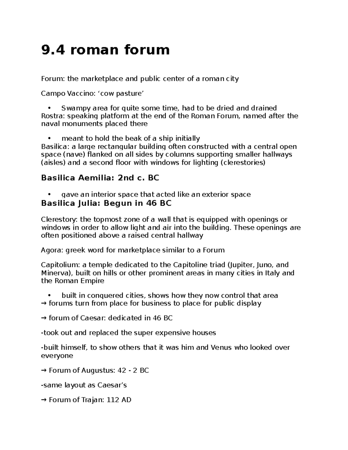 Roman Forum - Lesson 9.4 - 9 roman forum Forum: the marketplace and ...