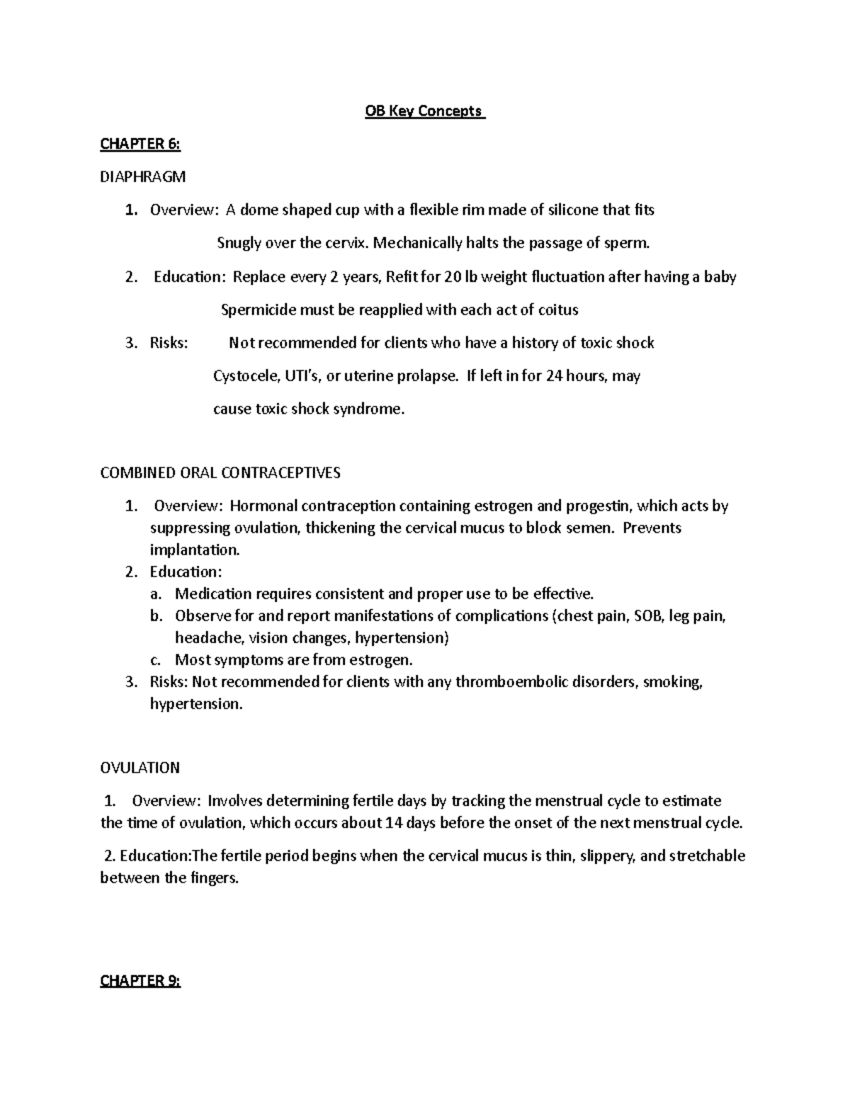 Key Concepts for OB Final Summer 2022-1 (1) - OB Key Concepts CHAPTER 6 ...
