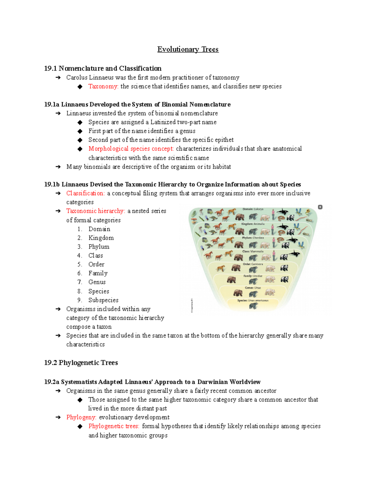 Topic #2 Evolutionary Trees - Evolutionary Trees 19 Nomenclature and ...