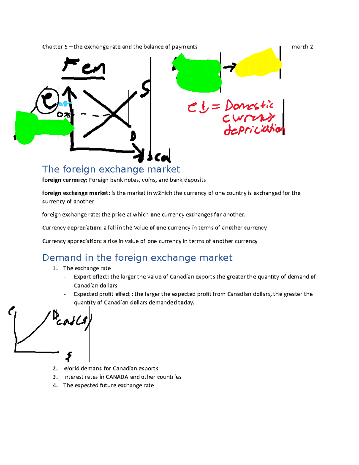 Chapter 9 - macroeconomics - Chapter 9 – the exchange rate and the ...