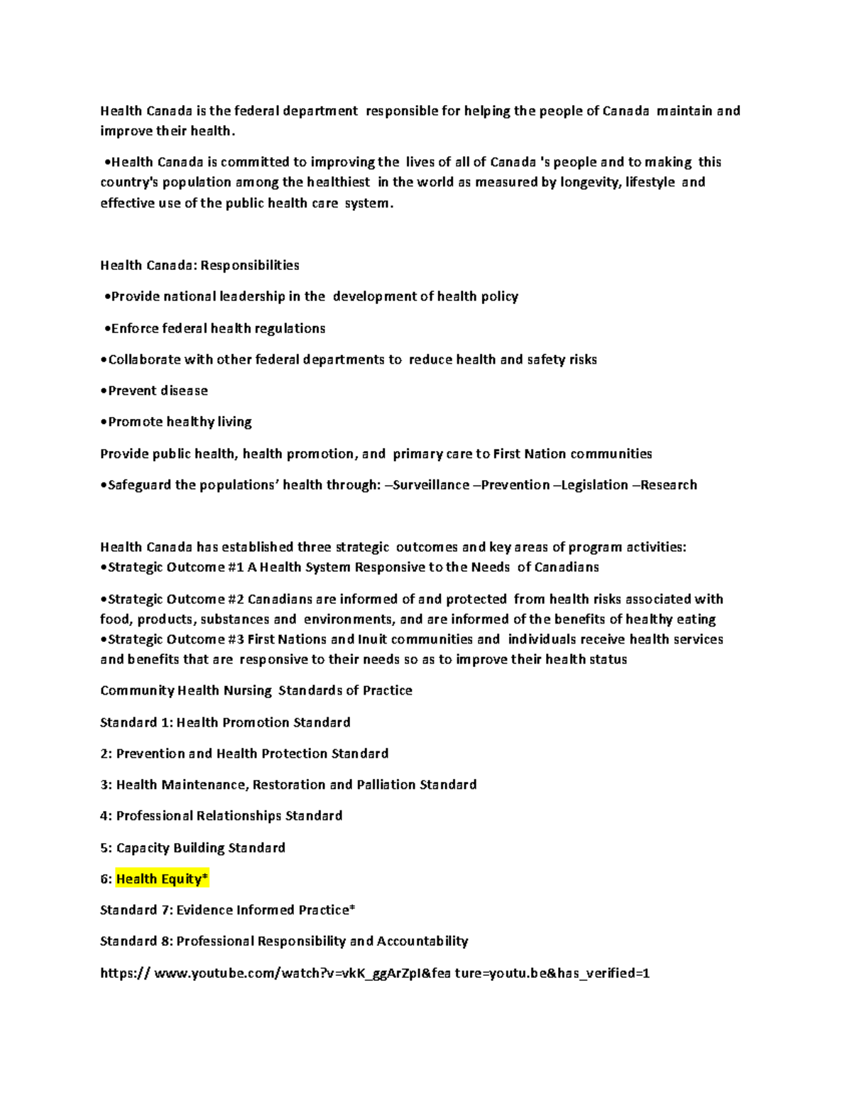 Community final - Health Canada is the federal department responsible ...