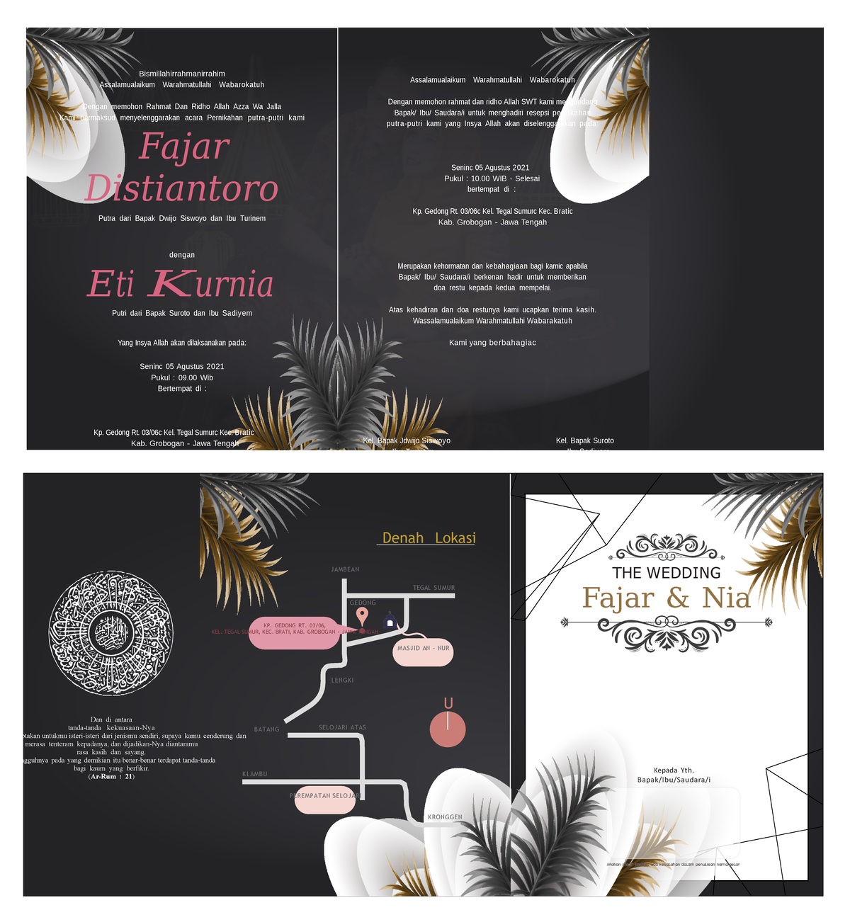 Fajar&Kurnia - Denah Lokasi JAMBEAN TEGAL SUMUR GEDONG THE WEDDING ...