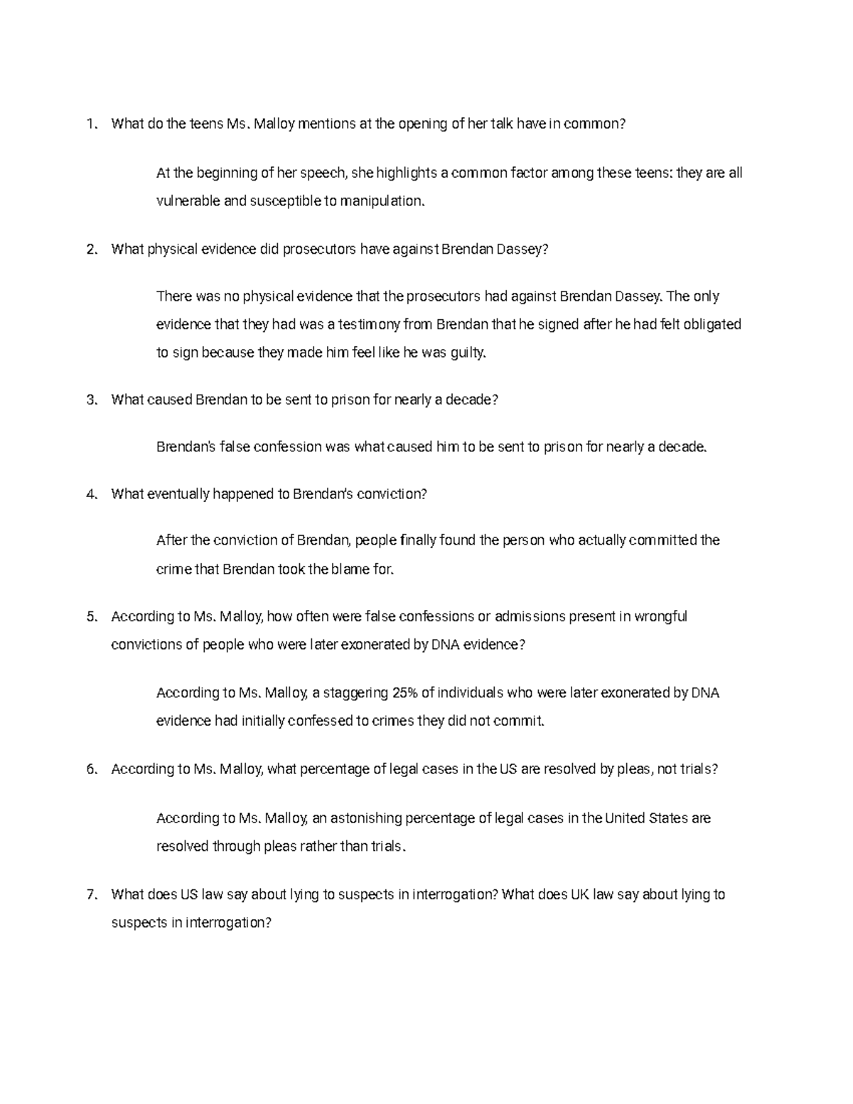 Unit 6 Lab - Unit 6 Lab - What do the teens Ms. Malloy mentions at the opening of her talk have ...