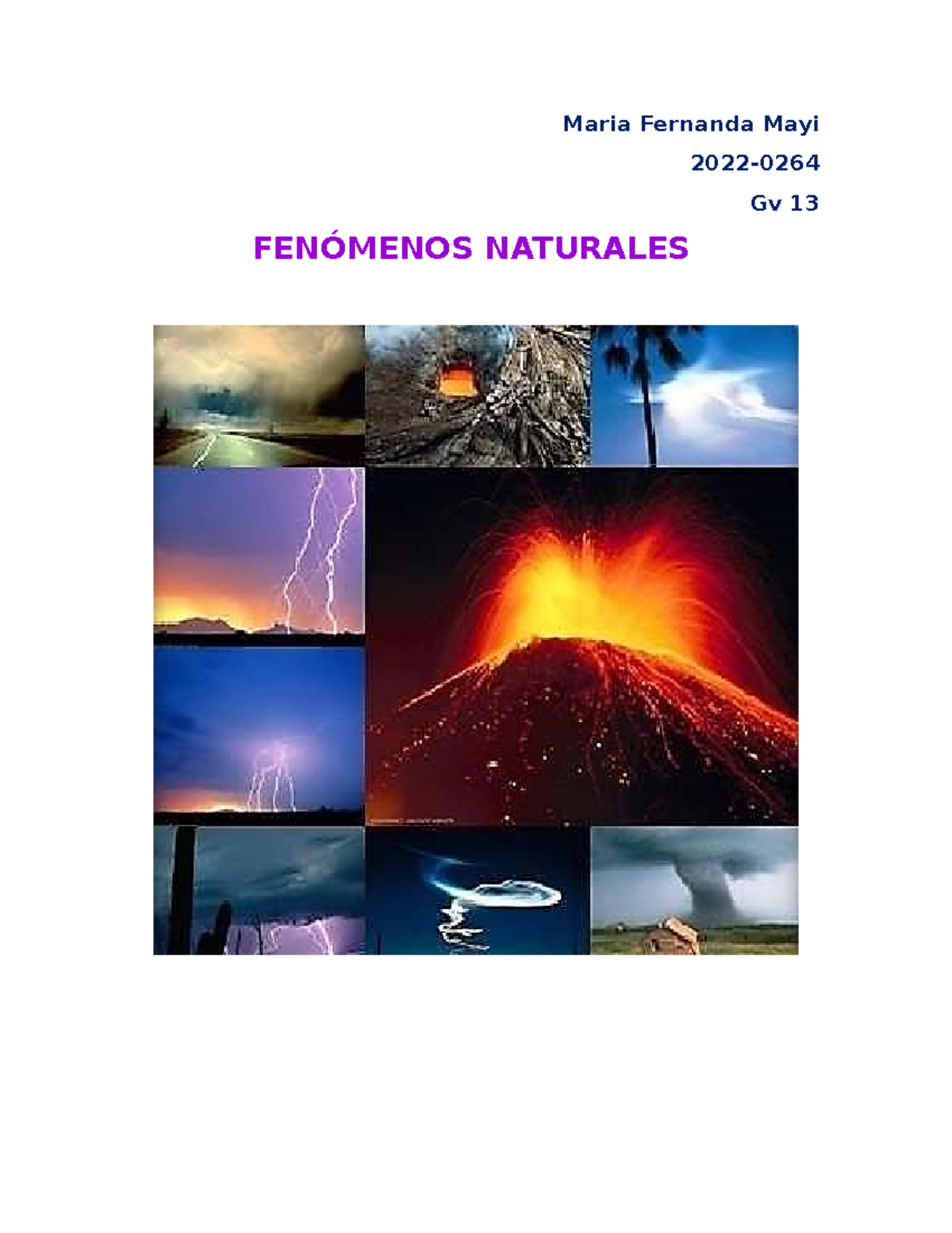 LOS Fenómenos Naturales Atmosféricos - Maria Fernanda Mayi 2022- Gv 13 ...