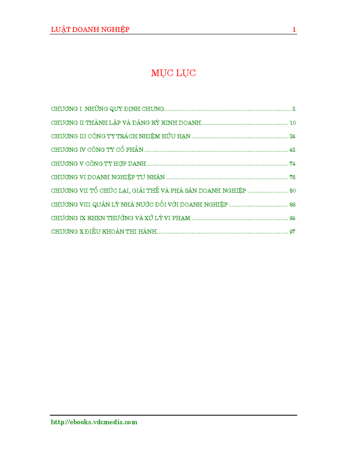 Giao trinh luat doanh nghiep - MU≈C LU≈C CH¤⁄NG I NH¤ƒNG QUY ¿’NH - Studocu