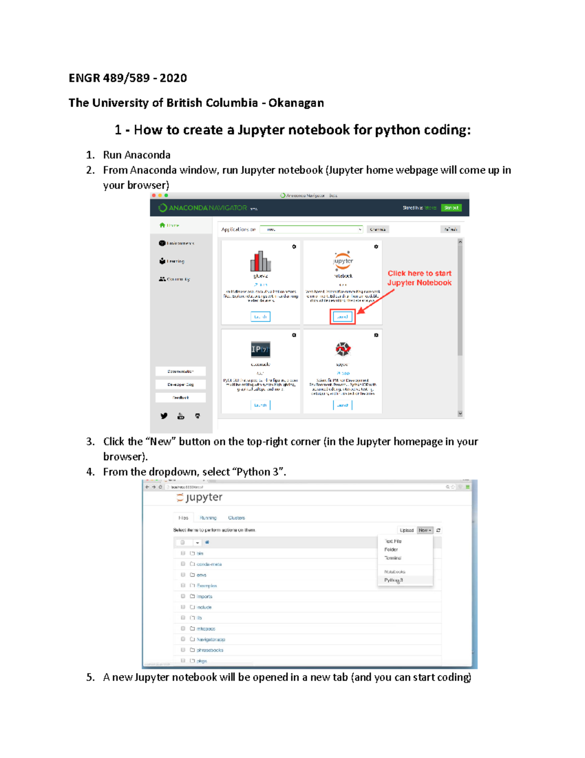 Jupyter Notebooks Instructions - Warning: TT: undefined function: 32 ...