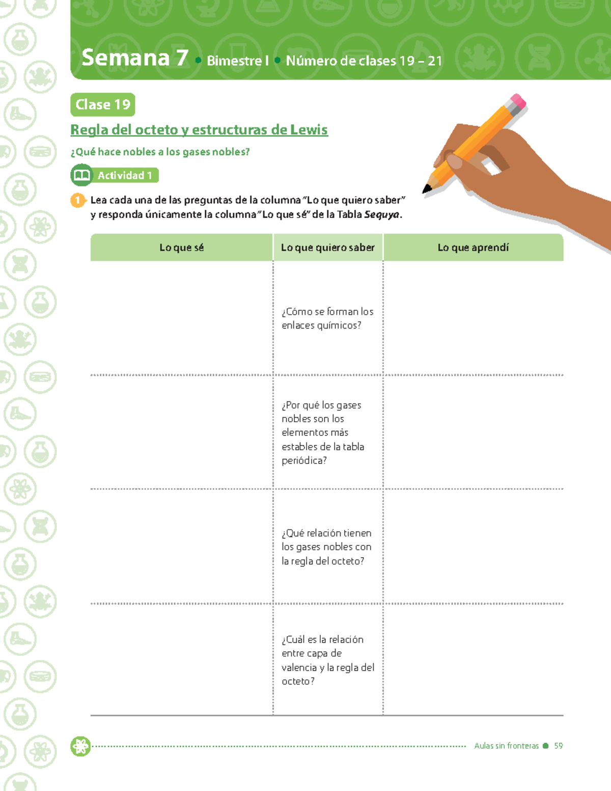 Regla del octeto y estructuras de Lewis - Semana 7 Bimestre I Número de ...