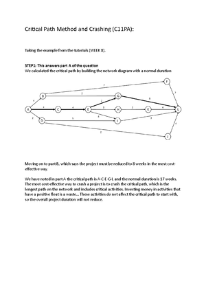 Crashing example - You can decrease (crash) the durations at an ...