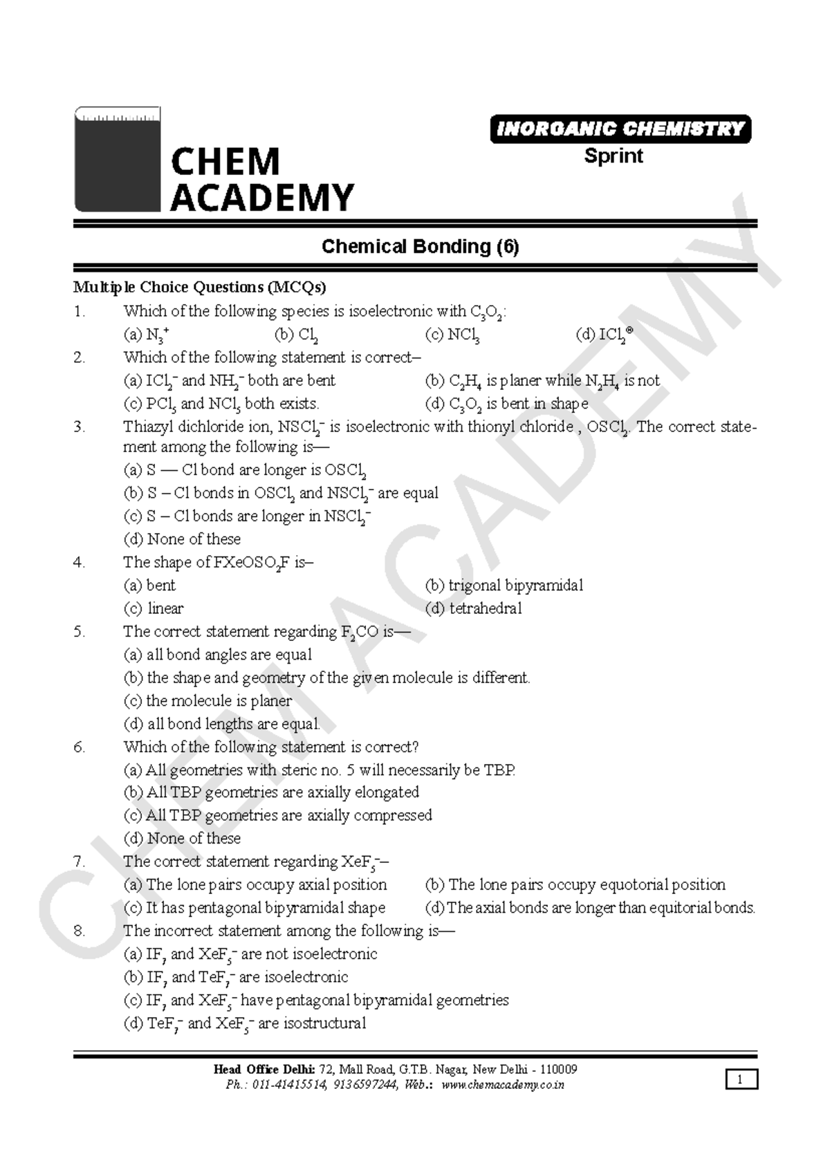 0266be162f3bf-Chemical Bonding 6 - CHEM ACADEMY Multiple Choice ...