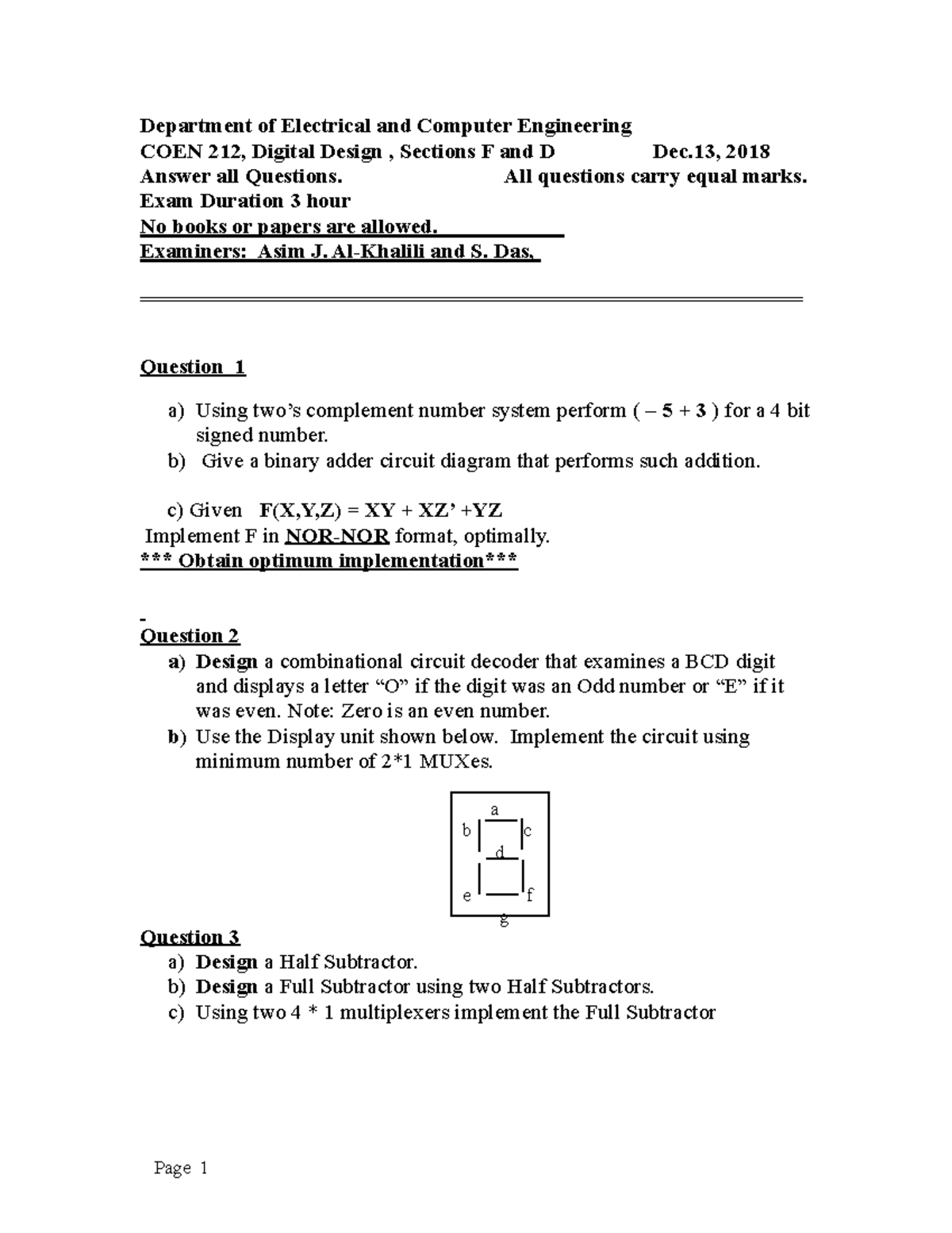 212 Final 2018 - Past Exam - Department of Electrical and Computer ...