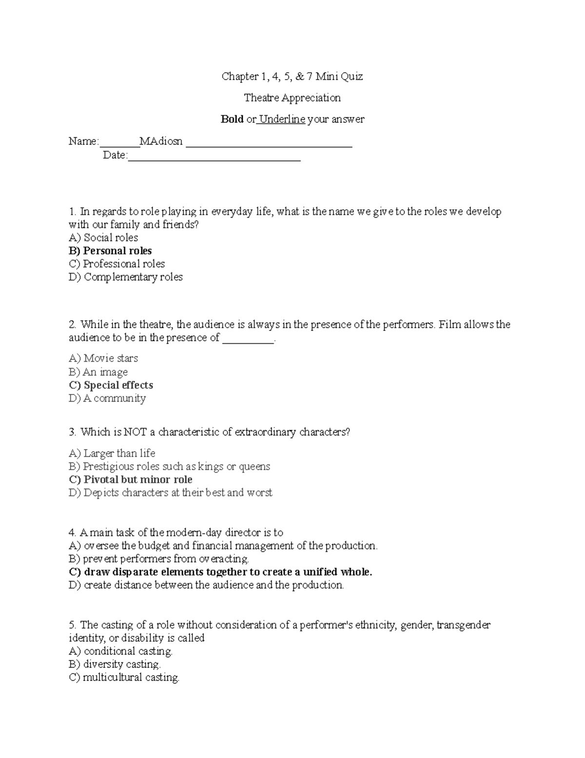 UTF-8''Theatre%20App%20quiz%201 - Chapter 1, 4, 5, & 7 Mini Quiz ...