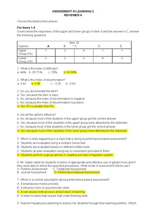Appropriate Methods of Assessments - APPROPRIATE METHODS OF ASSESSMENT ...